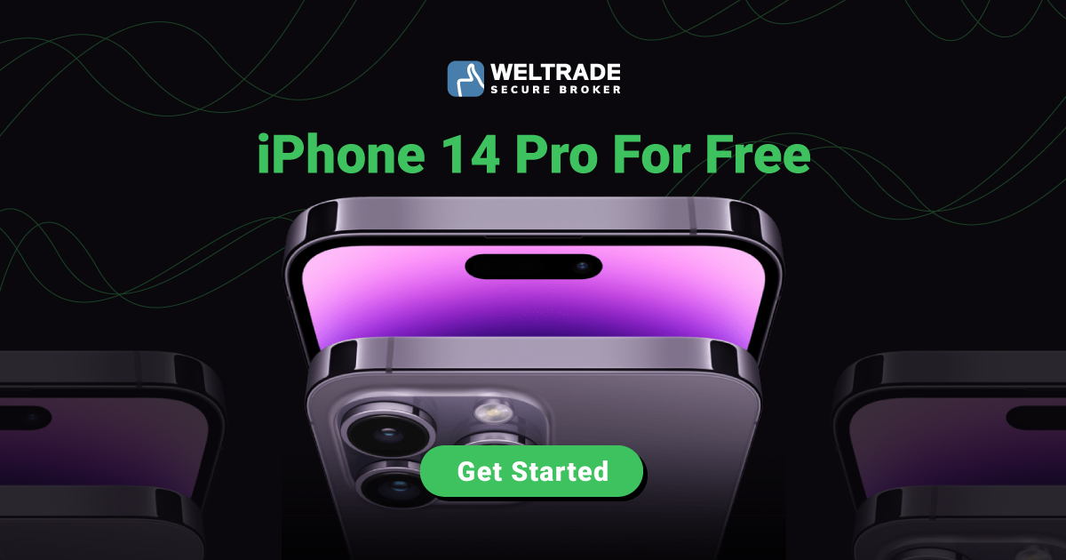 Achieve an iPhone 14 Pro free from Weltrade